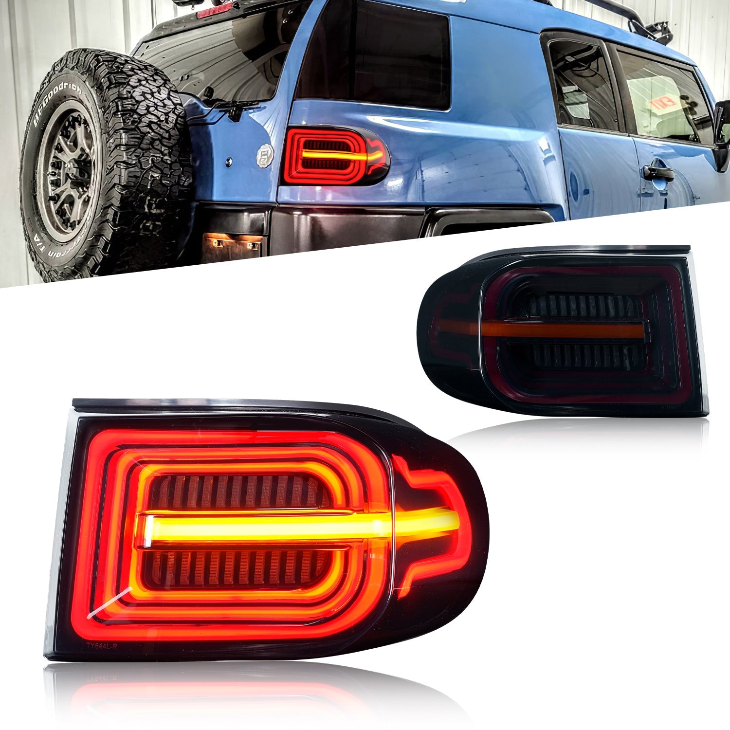 Full LED Tail Light Assembly For Toyota FJ Cruiser 2007-2021 ...