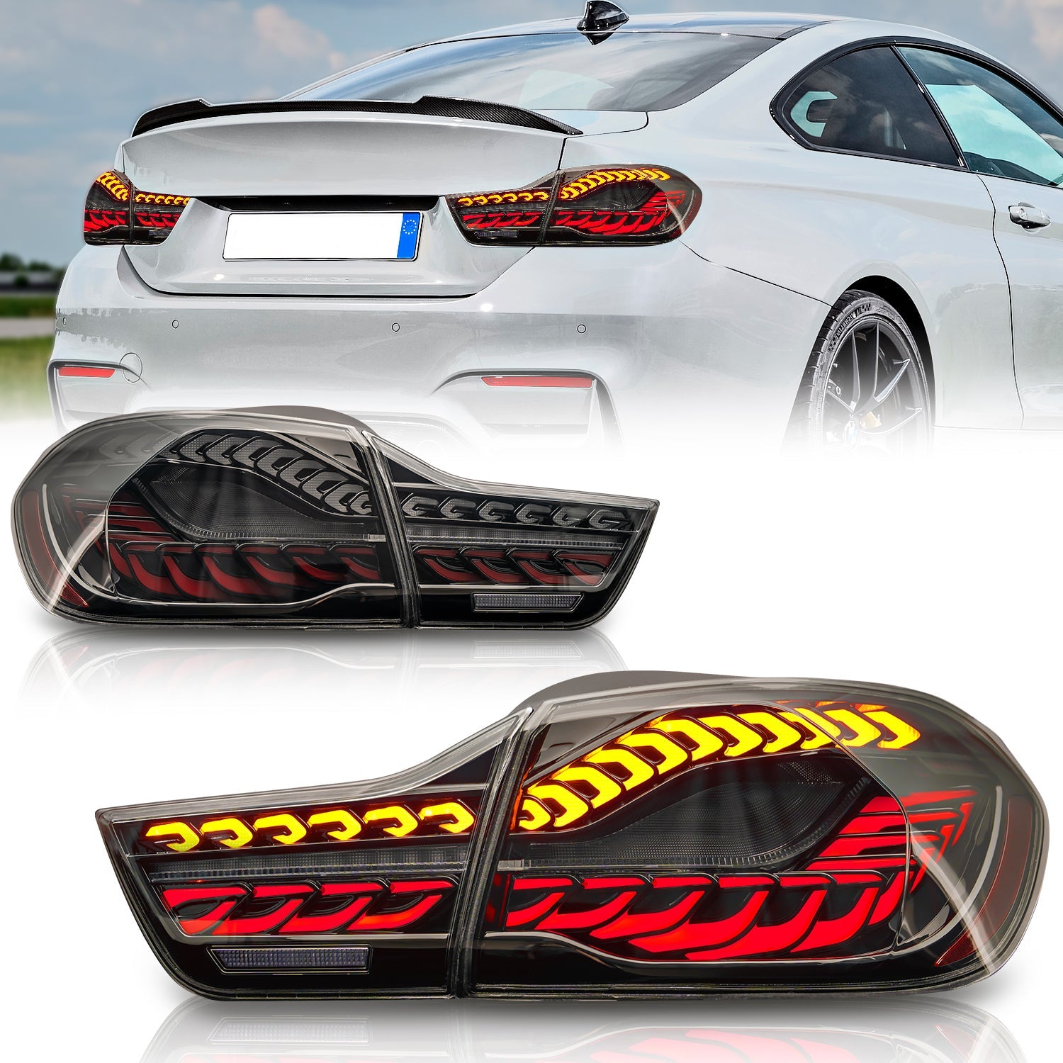 Full LED Tail Lights Assembly For BMW 4 Series F32 F33 F36 F82 F83 2014 ...