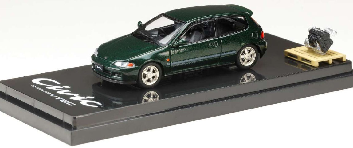 STREET WEAPON CIVIC EG6 LAUSANNE GREEN W/ENGINE DISPLAY MODEL ...