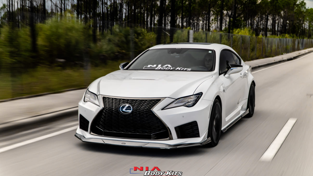 Lexus RC-F NIA Full Splitter Lip Kit + Bumper Extension w/ Optional ...