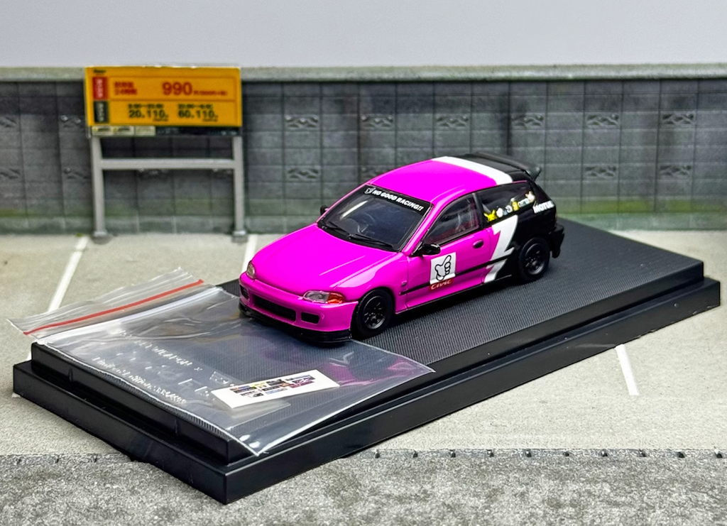 STREET WEAPON CIVIC EG6 1/64 "NO GOOD RACING" PINK/BLK – Speedzone ...
